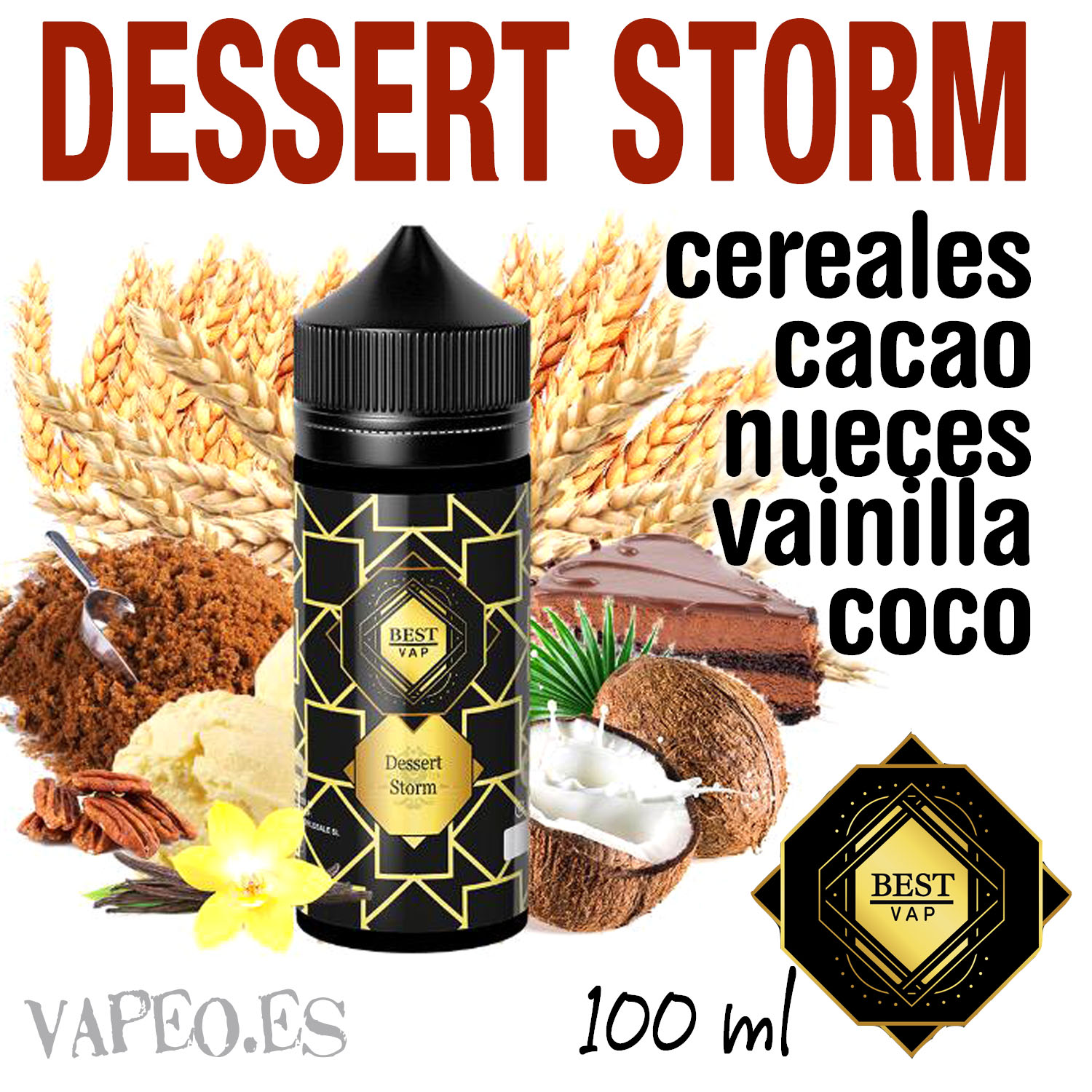 Dessert Storm Eliquid 100ml de Best Vap Eliquid