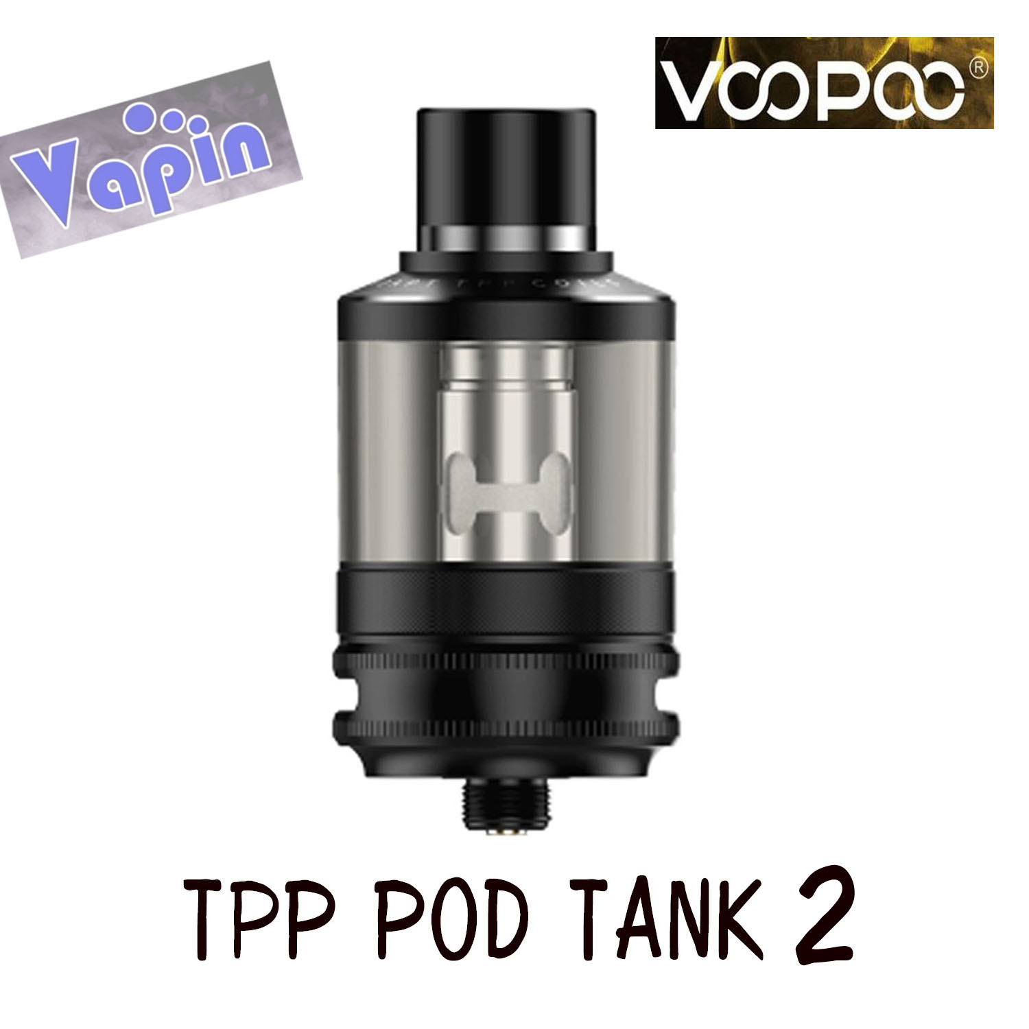 Voopoo TPP Pod Tank 2 Color negro con Dos resistencias y drip 810